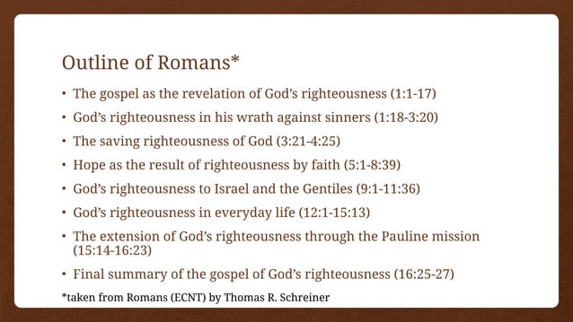 Romans 11:11-36 -- A Sunday School Lesson | PPT