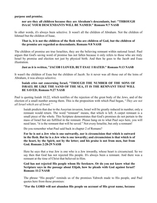 Romans 11 1 to 4 manusacript notes 01 05 14 | PDF