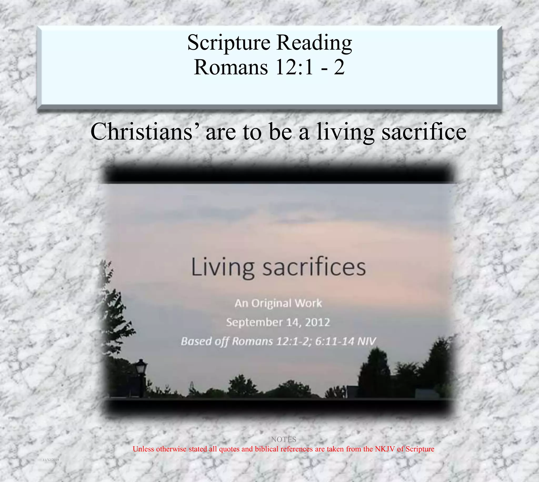 Romans 12 | PPTX