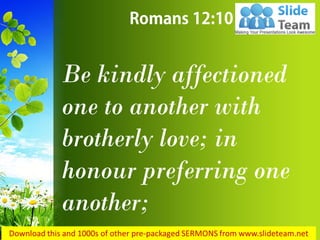 Romans 12 10 one another in love power point church sermon | PPT