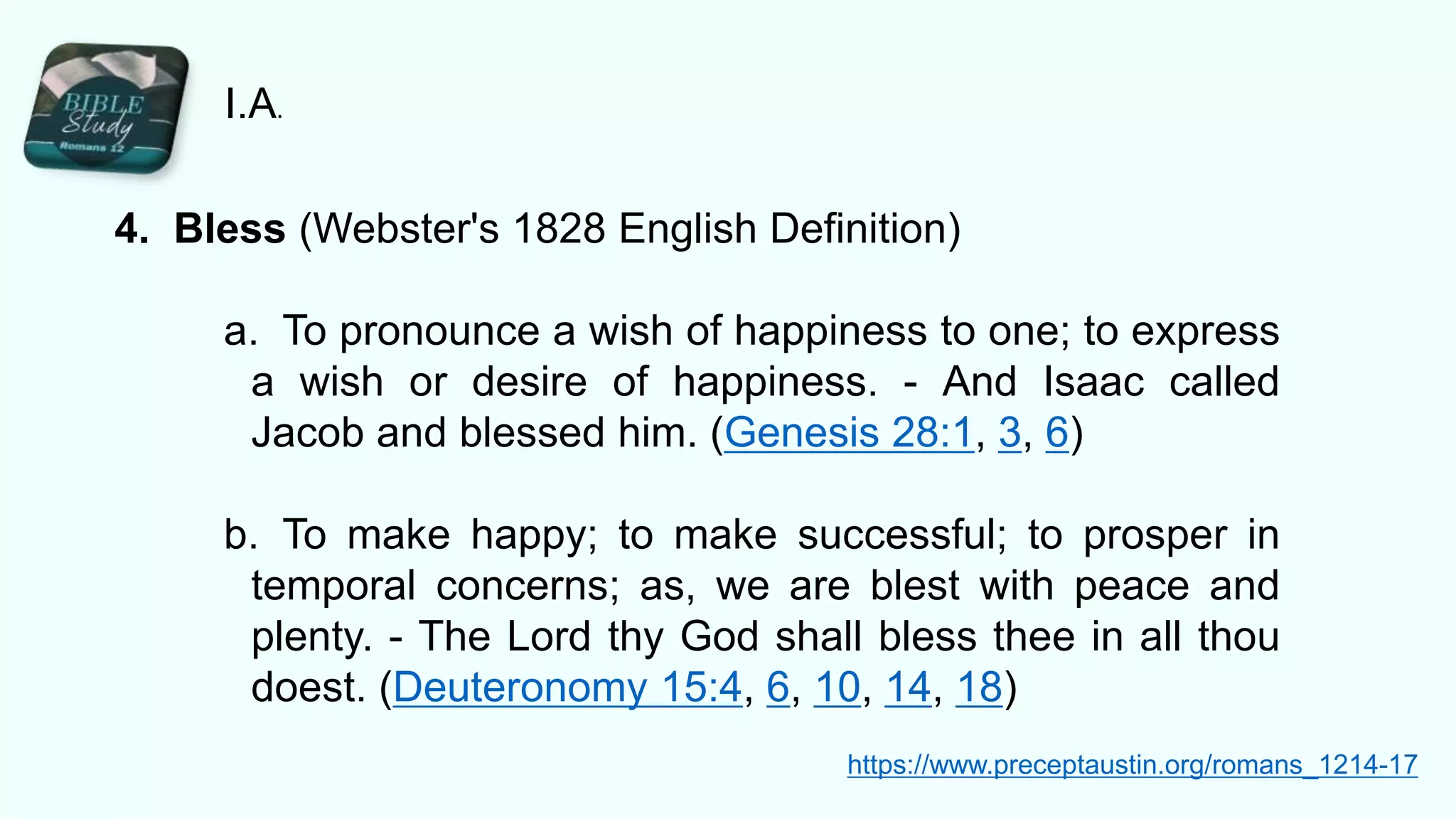 ROMANS 12 LESSON SIX Part 1.pptx