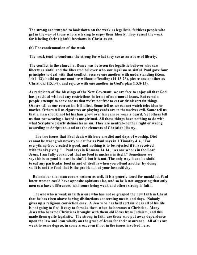 Romans 14 Commentary romans-14-commentary