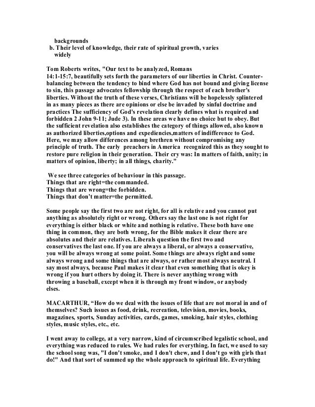 Romans 14 Commentary romans-14-commentary