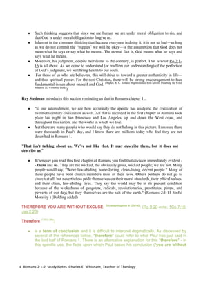 Romans 2 notes 1 & 2 | PDF