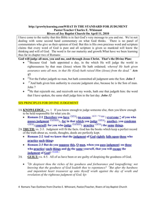 Romans 2 outlines | DOCX
