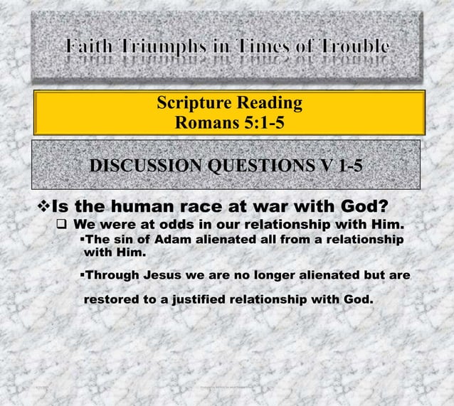 Romans 5 | PPTX