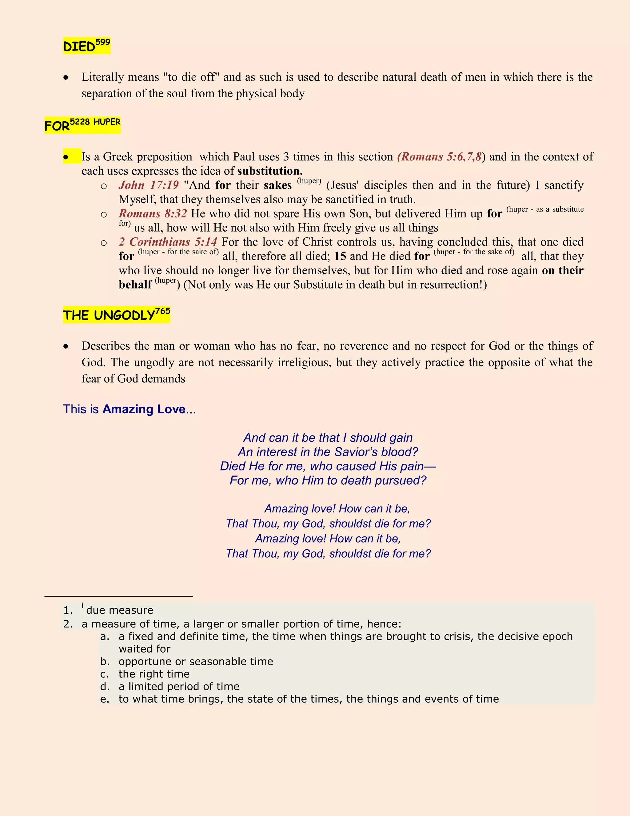 Romans 5 5 6 outline 02 26 11 | DOCX