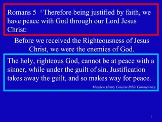 Romans 5a Peace with God | PPT