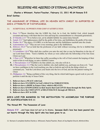 Romans 5 complete outline | PDF