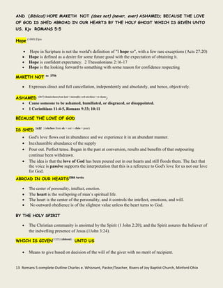 Romans 5 complete outline | PDF