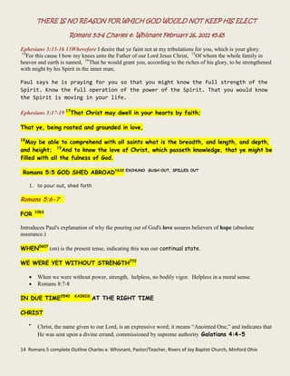 Romans 5 complete outline | PDF