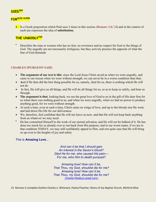 Romans 5 complete outline | PDF