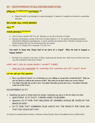 Romans 5 complete outline | PDF