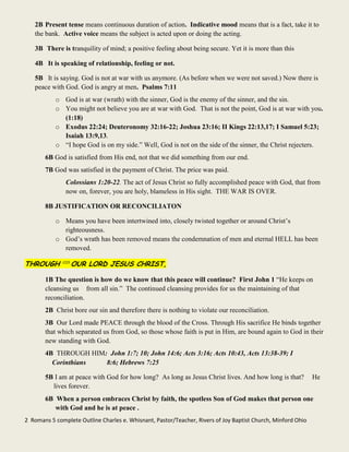 Romans 5 complete outline | PDF