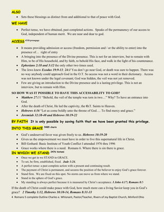 Romans 5 complete outline | PDF