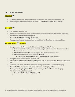 Romans 5 complete outline | PDF