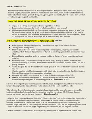 Romans 5 complete outline | PDF