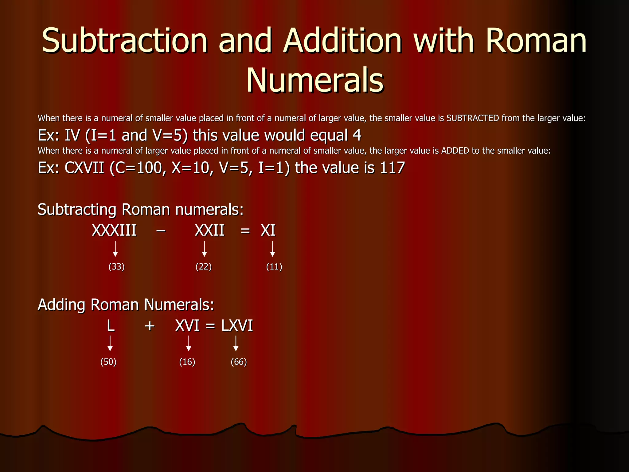 Romans And Their Numerals | PPT