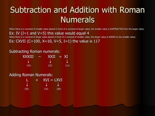 Romans And Their Numerals | PPT