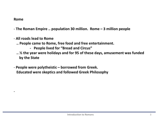 Introduction to Romans | PPTX | Judaism | Religion & Spirituality