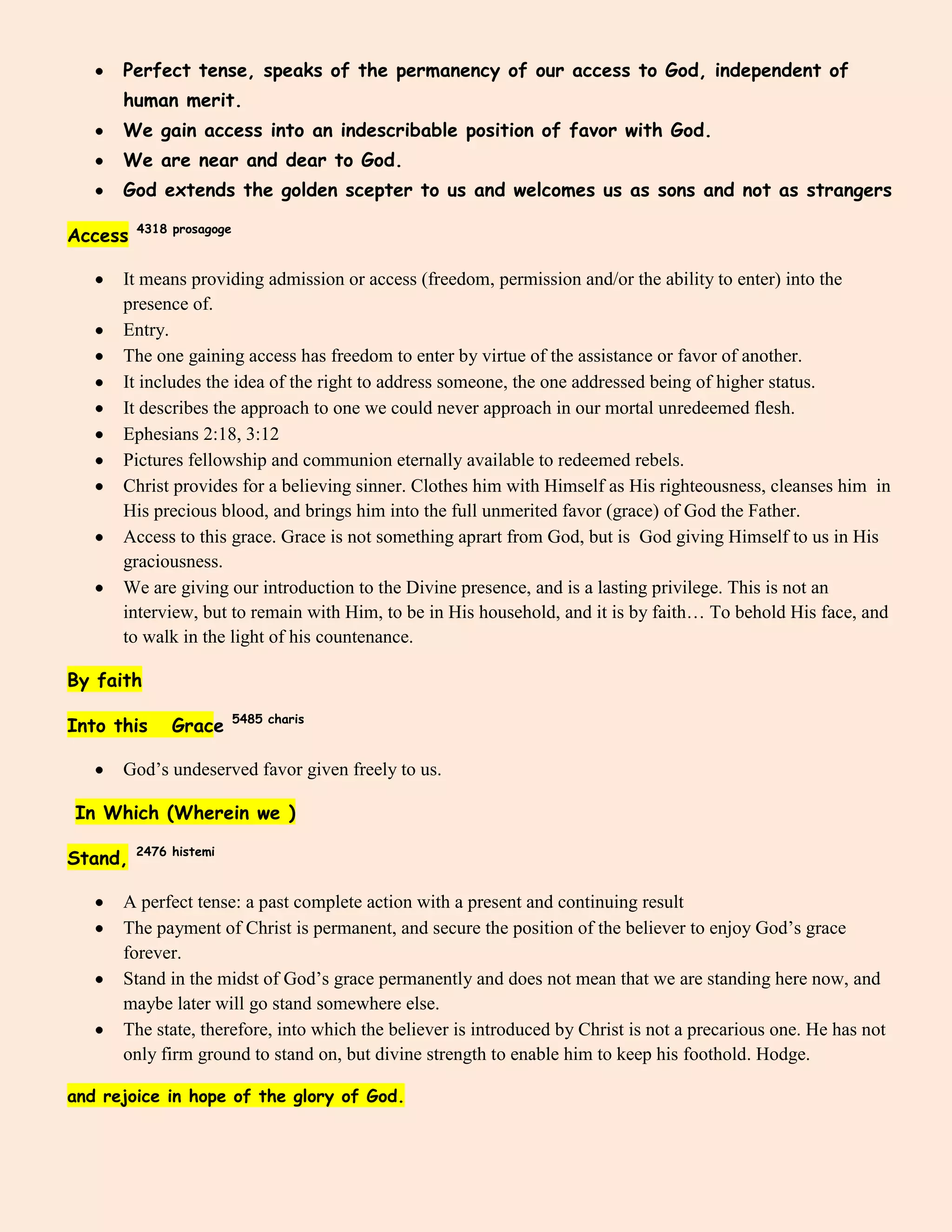 Romans chapter one verses strongs notes | PDF