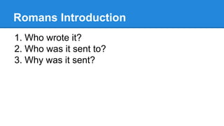 Romans in Depth | PPTX