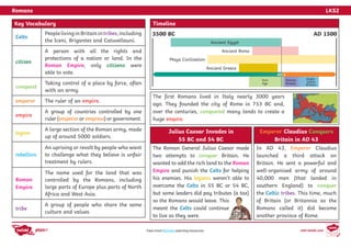 Romans Knowledge Organiser. Romans technology | PPT