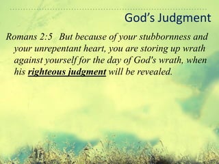 Romans 2 - God's Judgment | PPTX