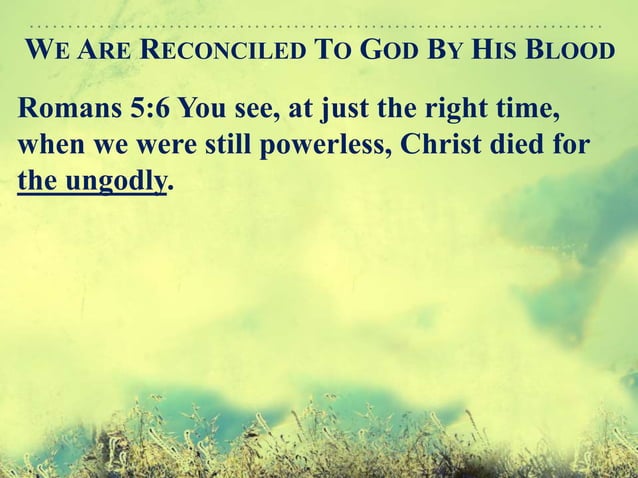 Romans 5 - The Blessings and Basis of Justification | PPT