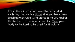 Romans 6:1-23 | PPTX