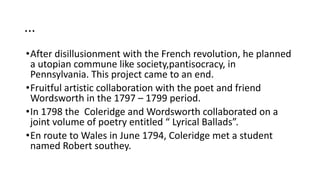 Coleridge's Life | PPT