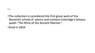 Coleridge's Life | PDF