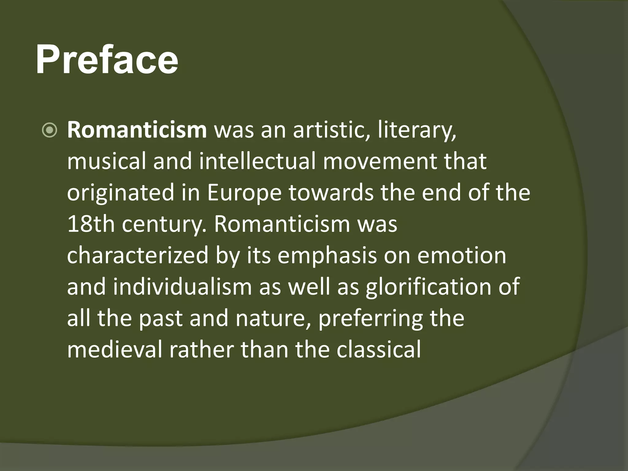 Romantic age | PPTX