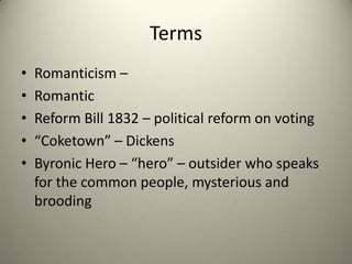 Romantic Age Cornell Notes | PPT