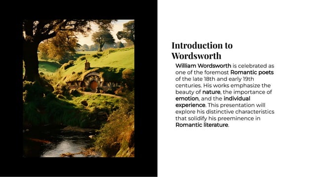 This ppt of Romantic Poet(Wordsworth) and Silent Features | PPT