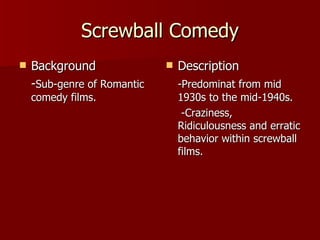 Romantic comedies Fixed | PPT