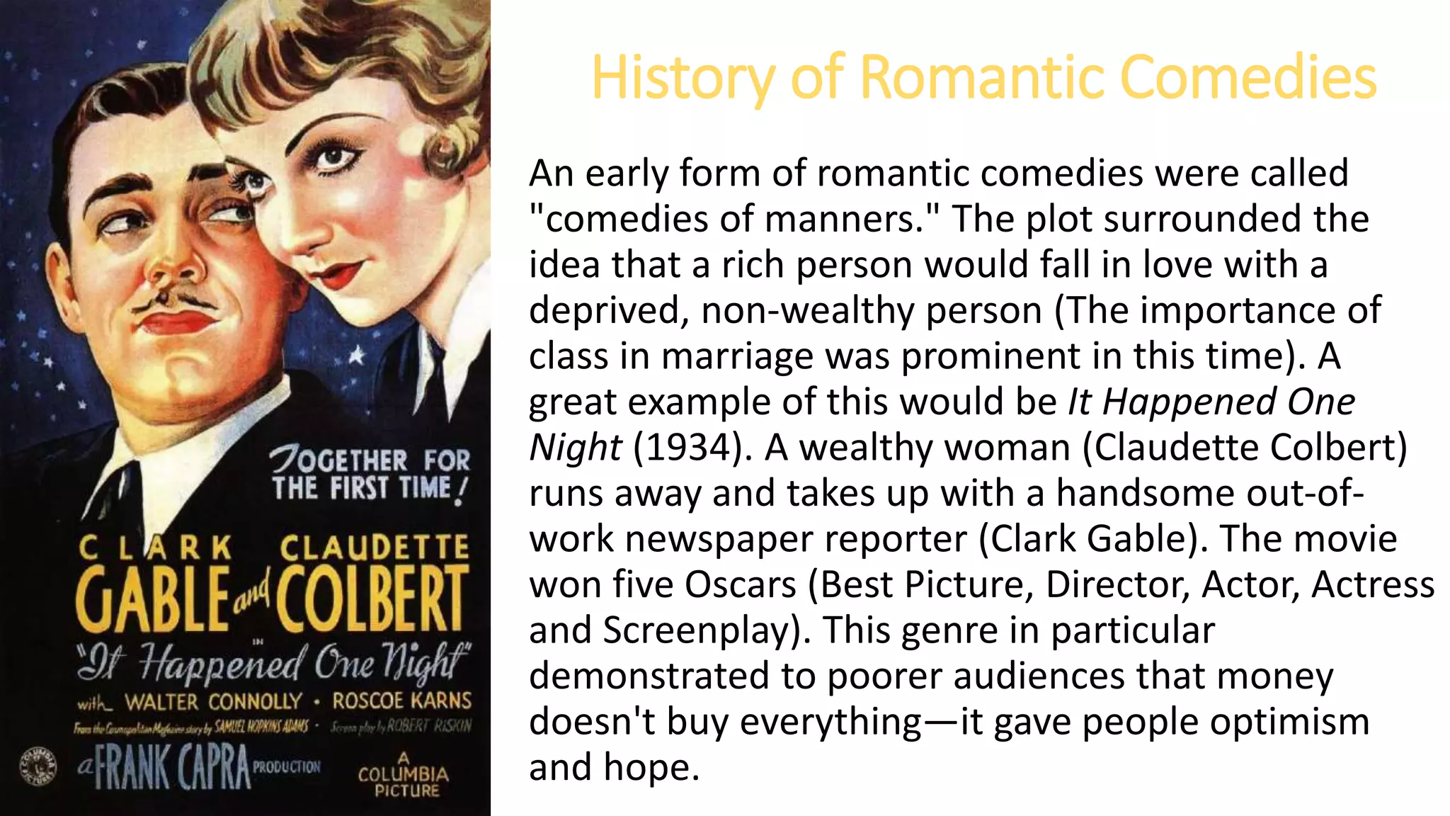 History of Romantic Comedy | PPTX