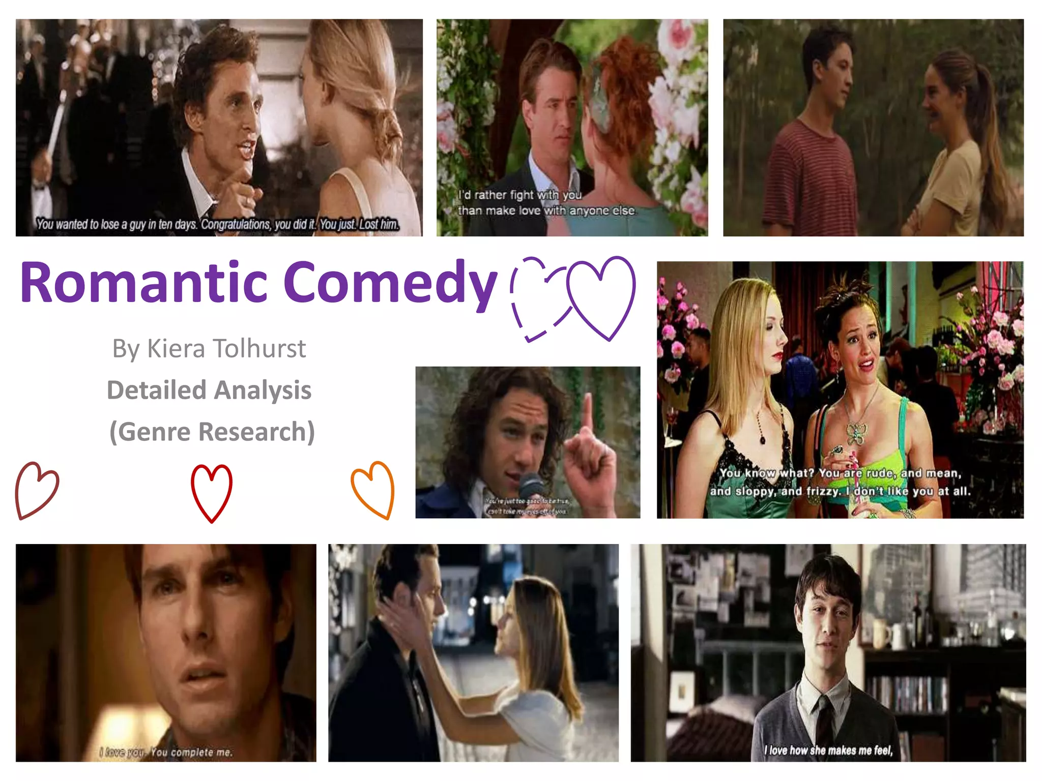 CINEMATOGRAPHY IN ROMANTIC COMEDY | PPTX
