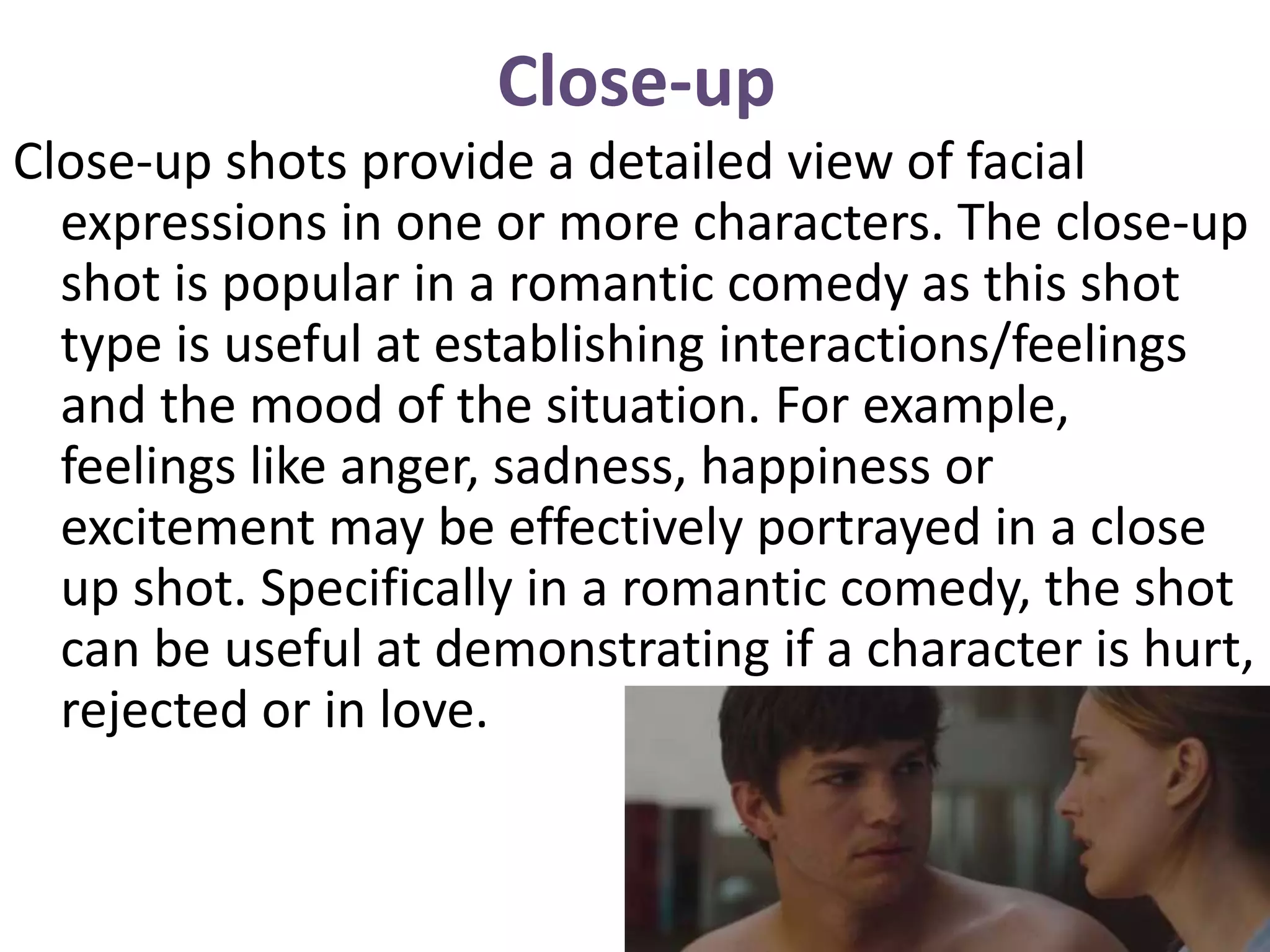 CINEMATOGRAPHY IN ROMANTIC COMEDY | PPTX