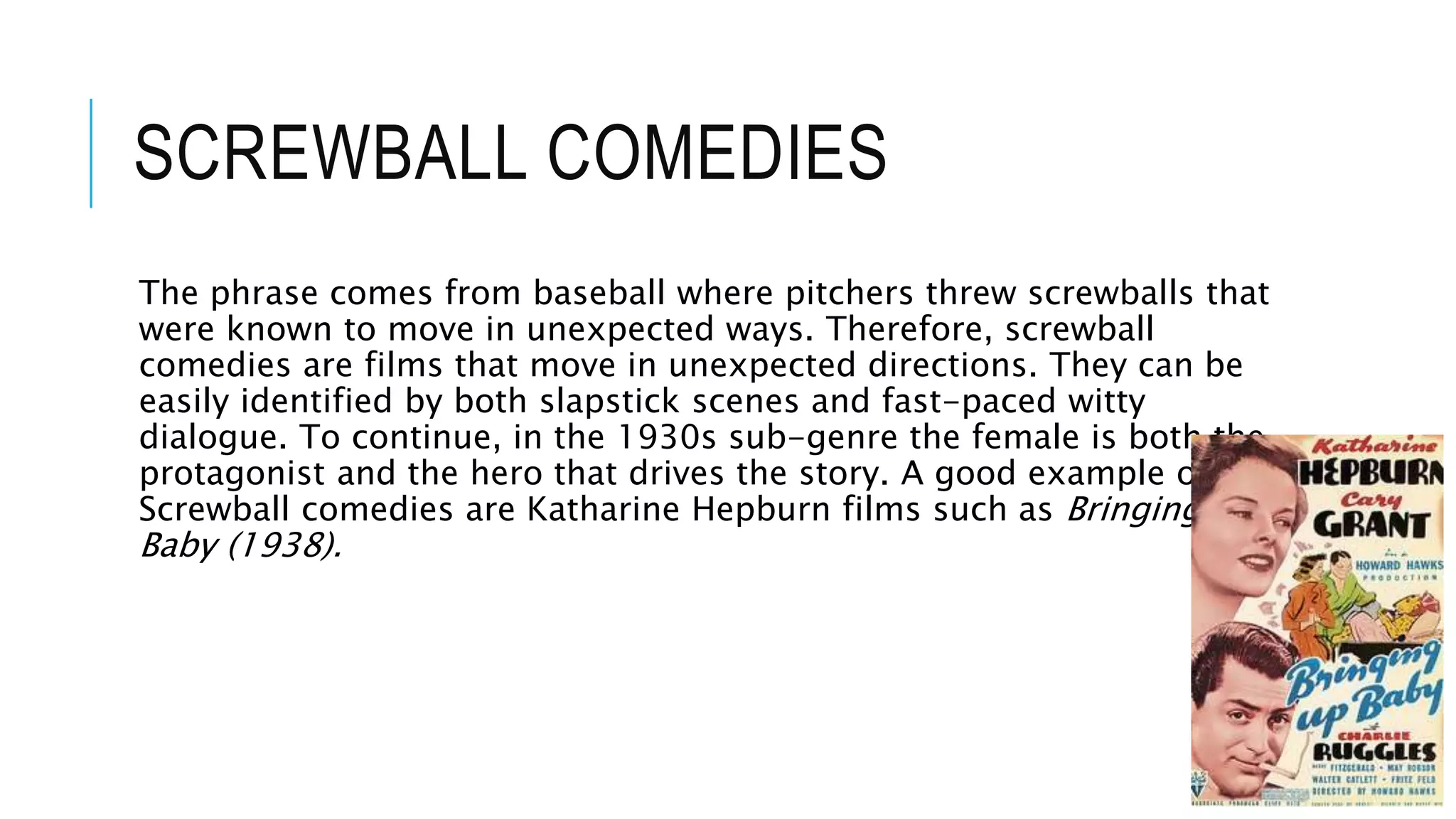 Romantic comedy genre research | PPTX