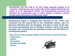 Romanticism | PPT | Poetry | Books and Literature