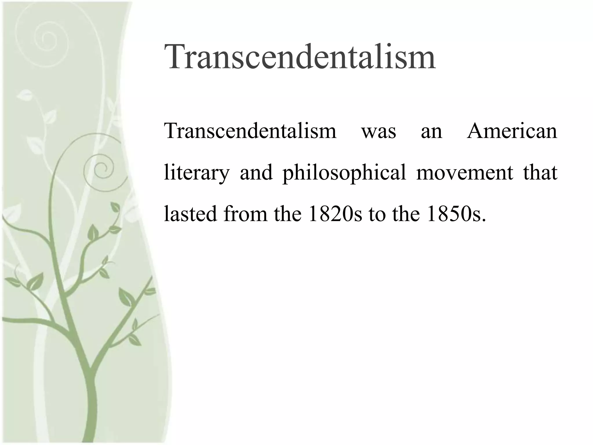 American Literature: Romanticism | PPTX