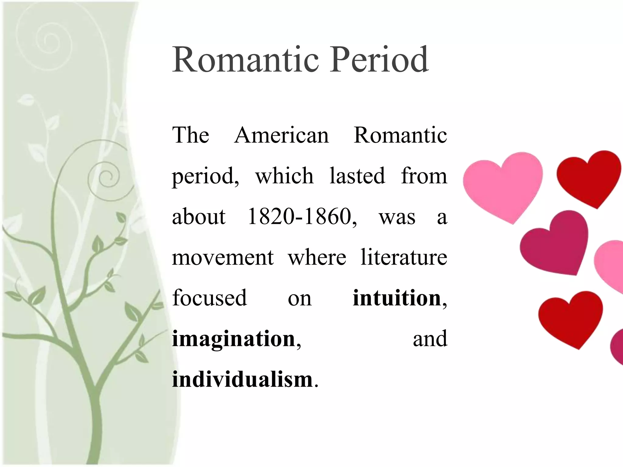 American Literature: Romanticism | PPTX