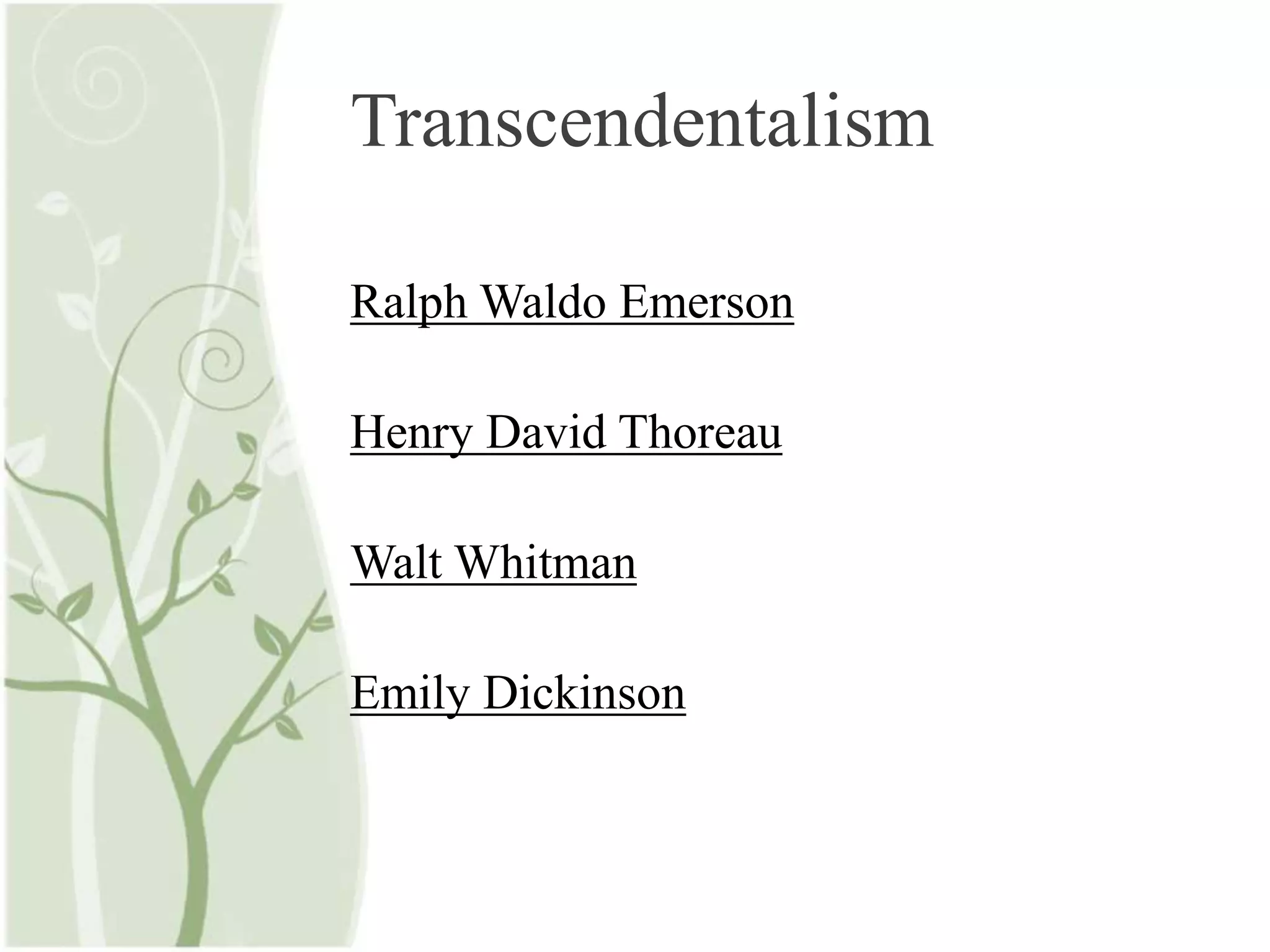 American Literature: Romanticism | PPTX