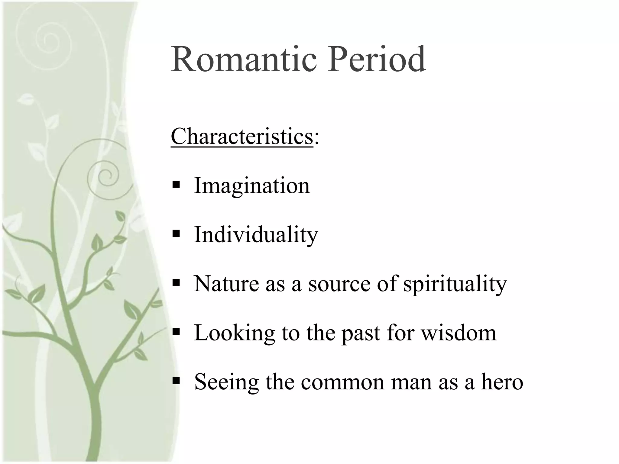 American Literature: Romanticism | PPTX