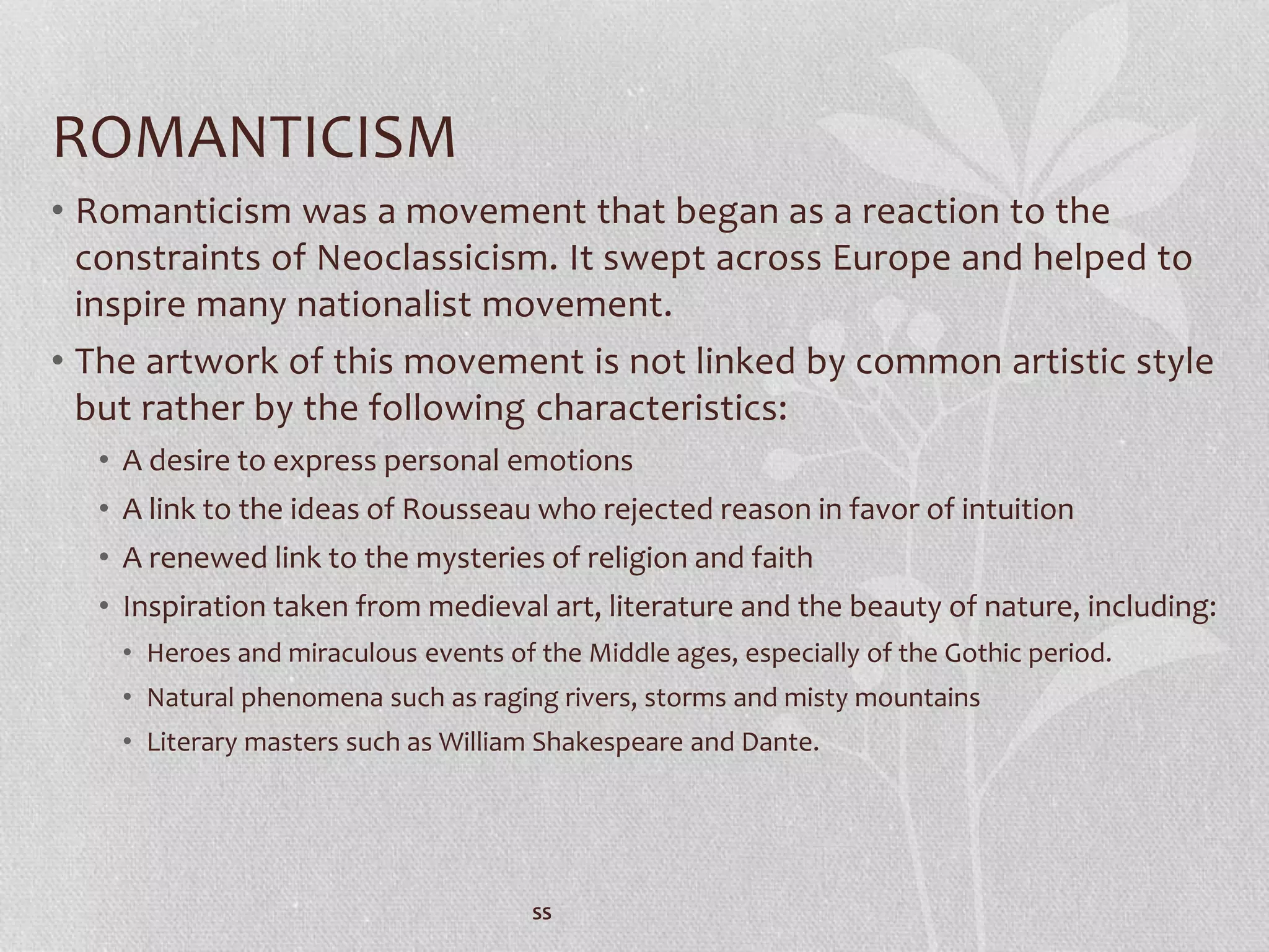 AP Art History: Romanticism | PPTX