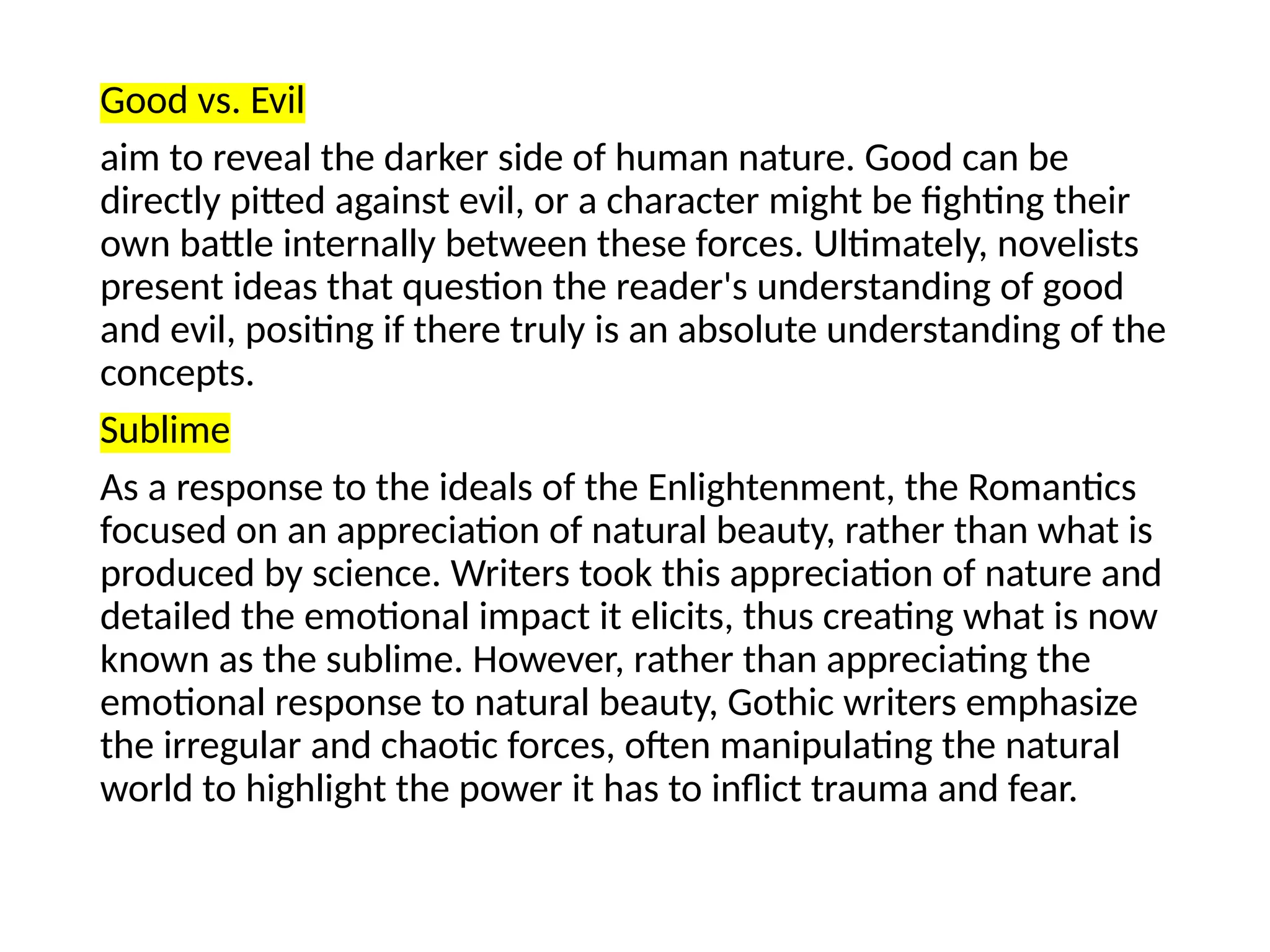 Romanticism, Transcendentalism and Gothic Lit | PPT