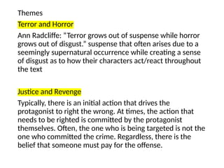 Romanticism, Transcendentalism and Gothic Lit | PPTX