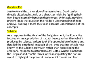 Romanticism, Transcendentalism and Gothic Lit | PPTX