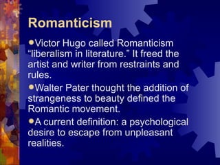 Romanticism gothic | PPT | Books and Literature